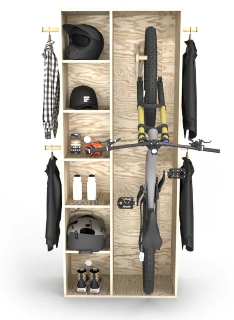 Multifunctional bicycle storage cabinet - Storage For Sports